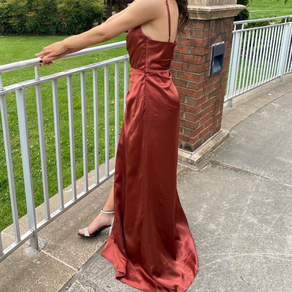 One Strap Satin Prom Dress - Gem